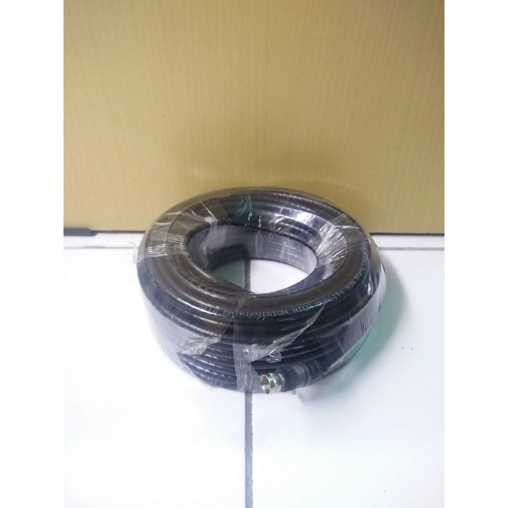 Jual Kabel Antena Parabola Matrix 20 Meter RG6 Lengkap dengan Jack f5 | Shopee Indonesia