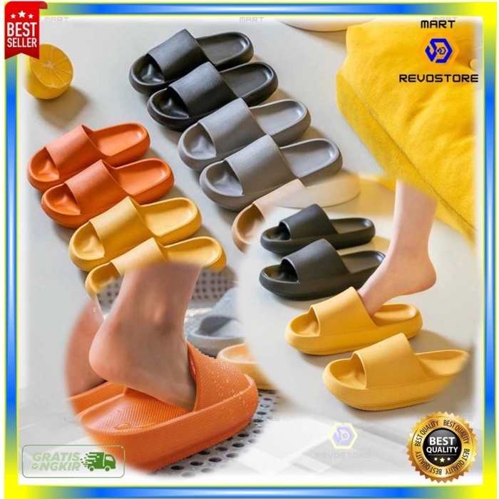 Jual Sendal Rumah Sandal Kamar Mandi Tebal Empuk Anti Slip Pria Wanita ...