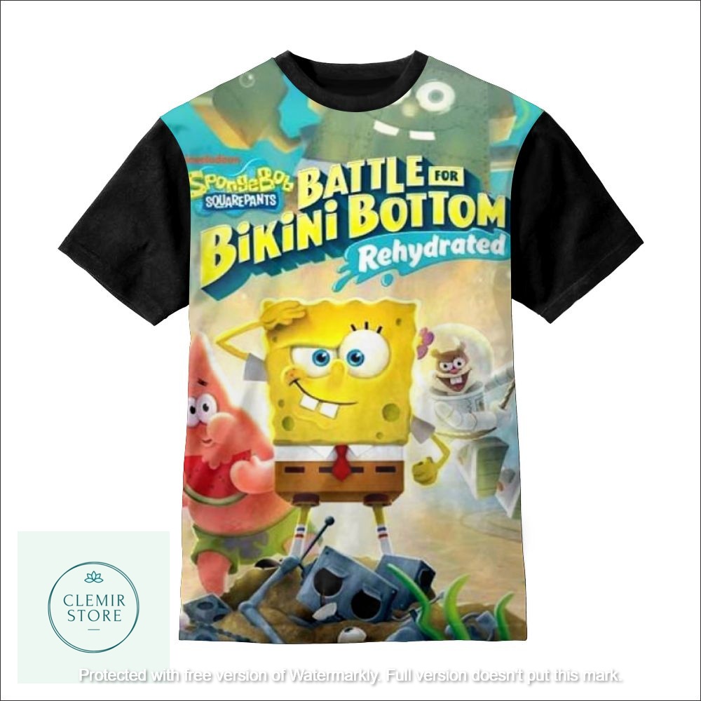 Jual Kaos 3D Anak | Baju Printing - Baju Anime Spongebob Squarepants ...