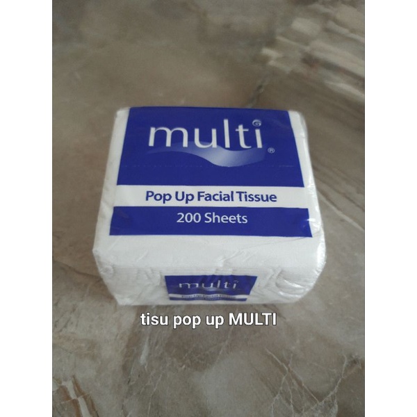 Jual tissu tissue facial pop up MULTI 200 sheet 2ply | Shopee Indonesia