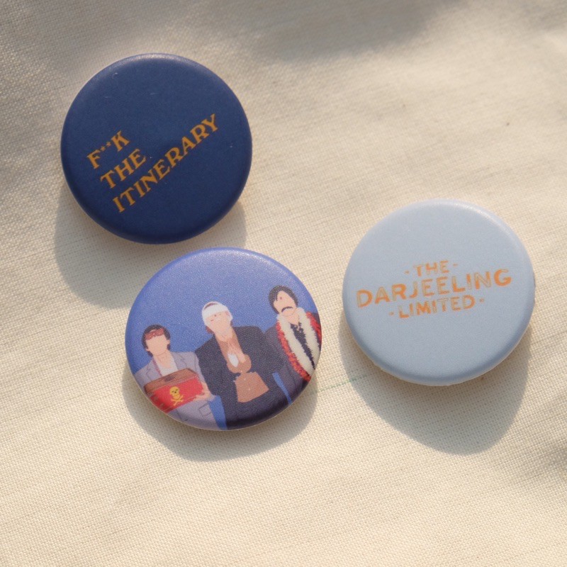 Jual Wes Anderson The Darjeeling Limited Button Pin set badge | Shopee ...