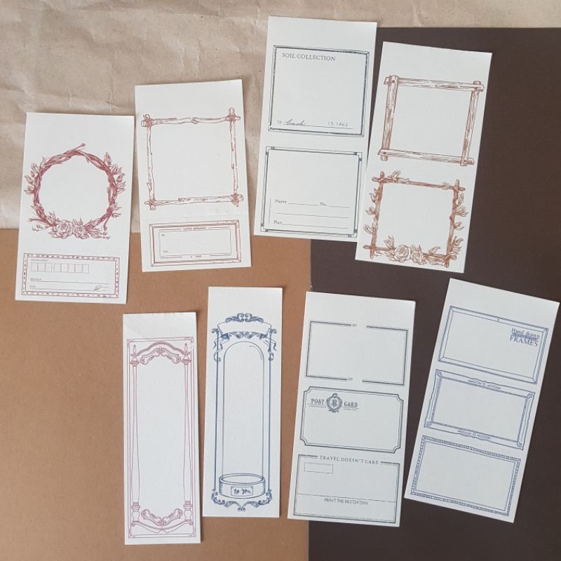 Jual 16pcs Colorful Aesthetic Frames Deco Paper / Kertas Dekorasi Frame ...