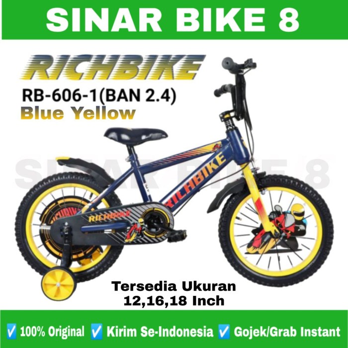 Jual Sepeda Anak Laki Ukuran 12" 16" dan 18 Inch BMX RICHBIKE RB 606 1 ...