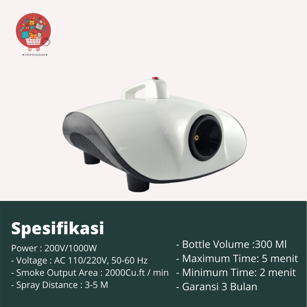 Jual Mesin Fogging Disinfeksi I Car Fogging Machine I Car Fog 900W ...