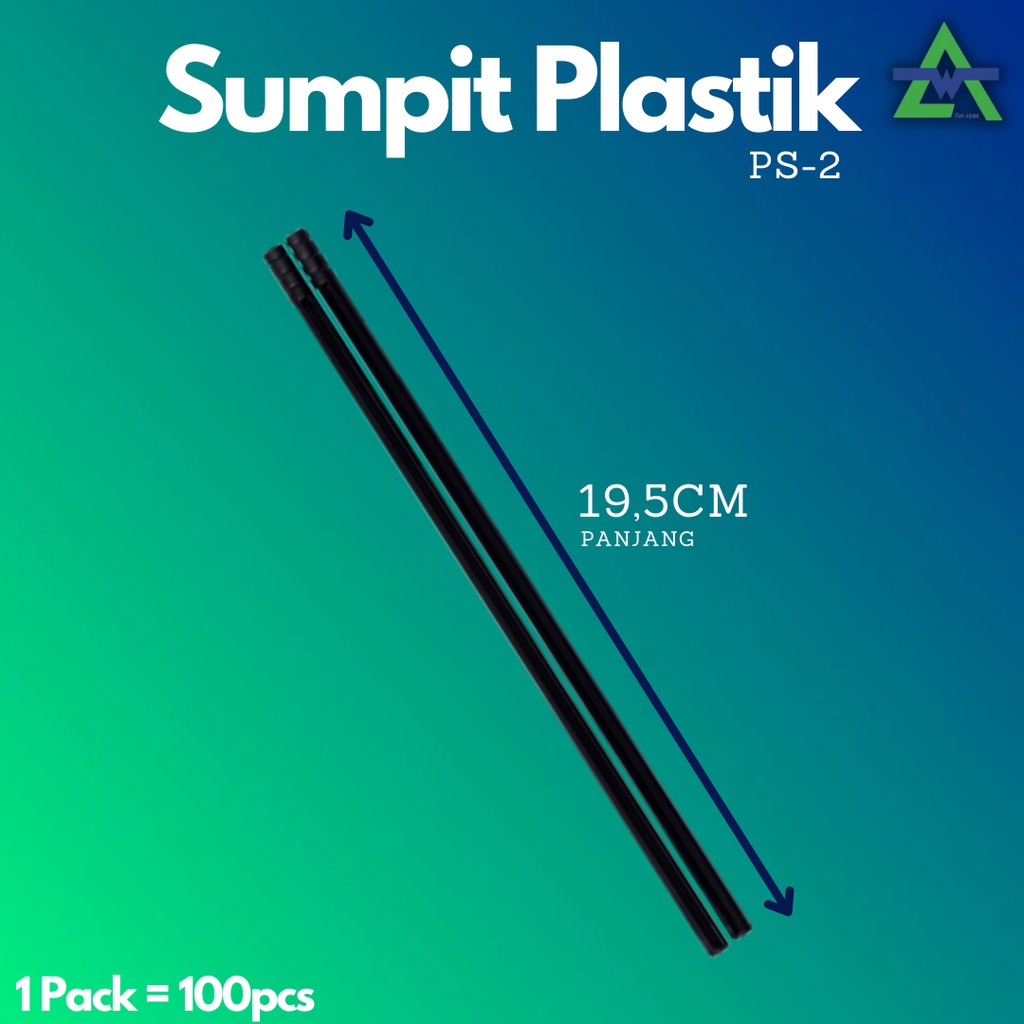 Jual Sumpit Plastik/ Sumpit Plastik wrap/ Sumpit Plastik Hitam ( PS-2 ...