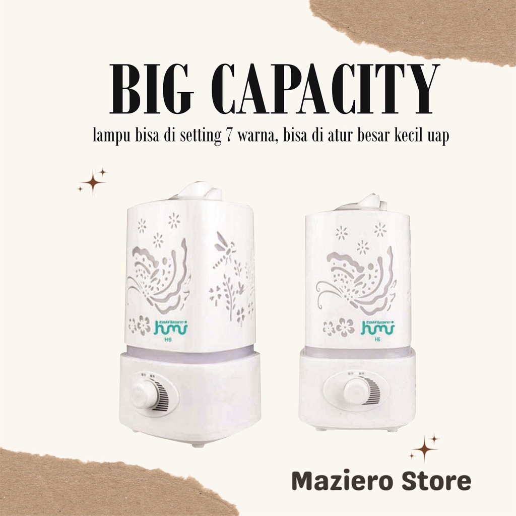 Jual Humidifiere Diffuser Kapasitas Besar 1,5 Liter Lampu Tidur ...