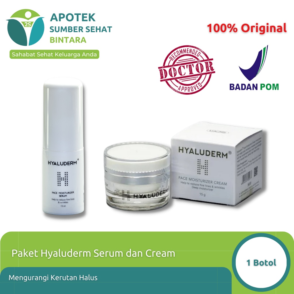 Jual Hyaluderm Serum dan Cream Anti Penuaan | Shopee Indonesia