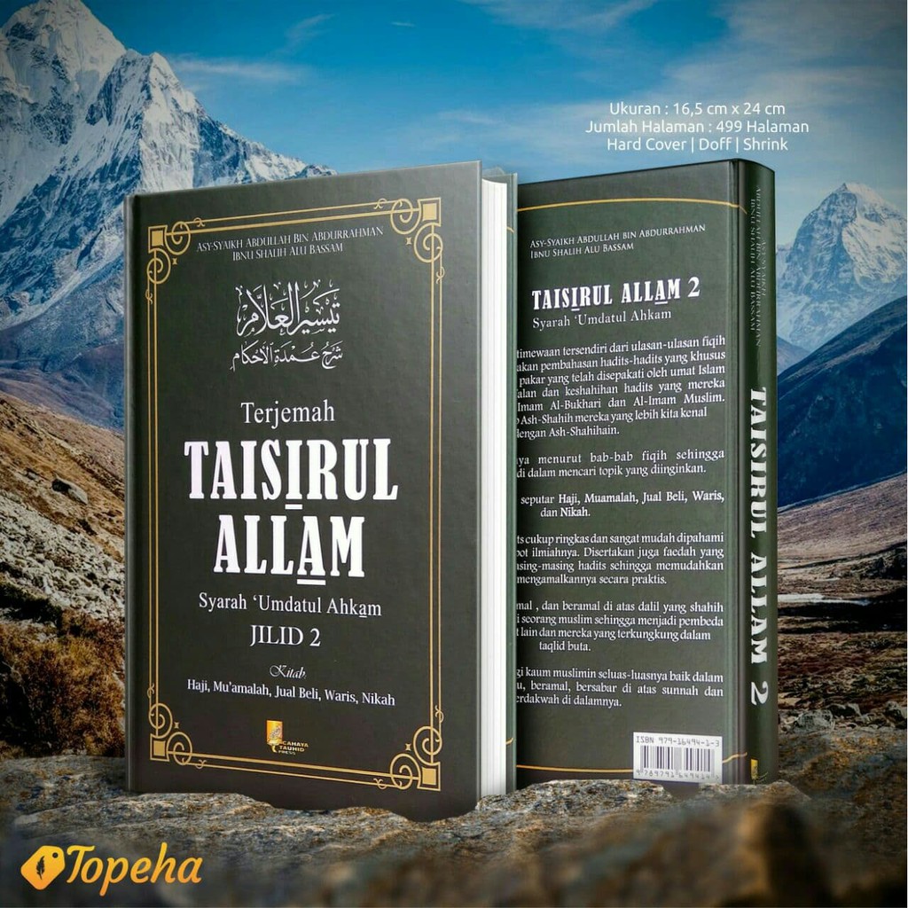 Jual Taisir Allam JILID 2 Terjemah Taisirul Allam Syarah Umdatul Ahkam ...
