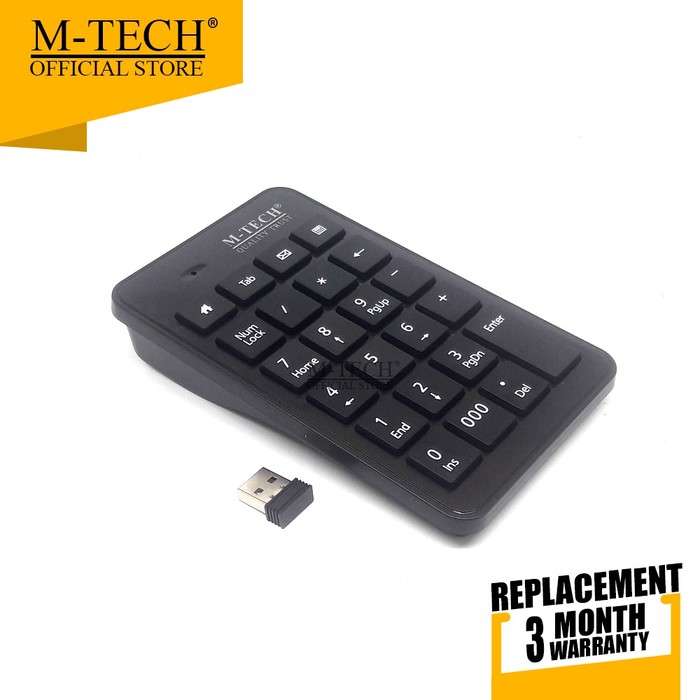 Jual Keyboard Numeric Pad M Tech Wireless 2 4ghz Membrane Keypad