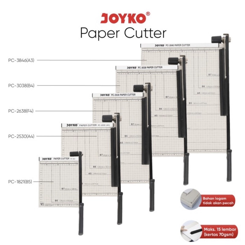Jual Joyko Paper Cutter Folio F4 Pemotong Kertas Shopee Indonesia