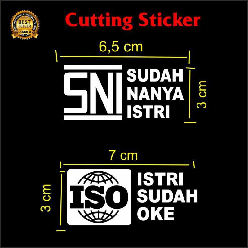 Jual SNI ISO Sticker cutting custom kekinian | Shopee Indonesia