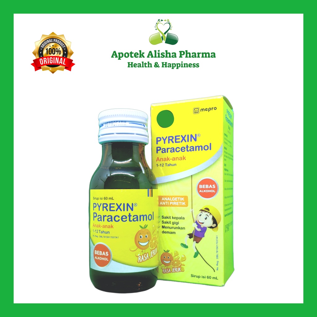 Jual Pyrexin Sirup 60ml - Pirexin Parasetamol Syrup Obat Penurun Panas ...