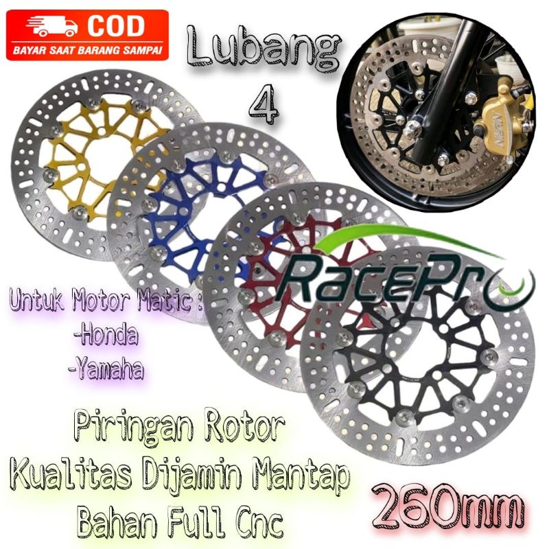 Jual Piringan Cakram Rotor Model Ktc 260mm Floating Disc Brake Vario ...
