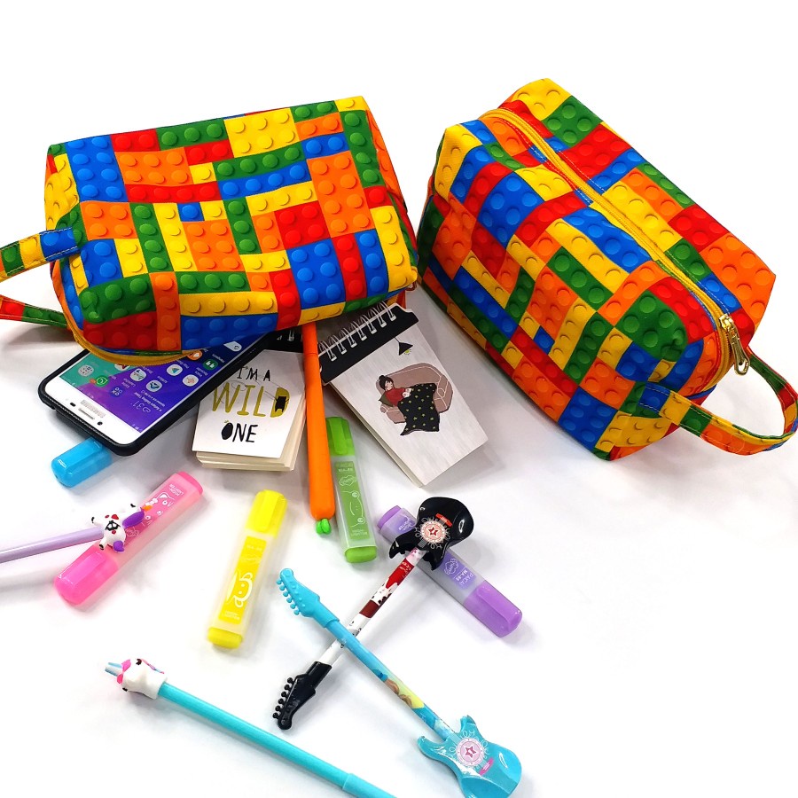 Jual Pouch Kotak Bricks Hampers Ulang Tahun Tempat Pensil Penggemar ...