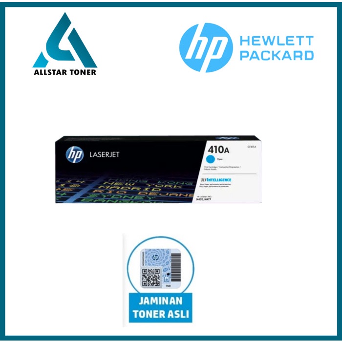 Jual HP 410A ( CF411A ) CYAN Original LaserJet Toner Cartridge | Shopee Indonesia