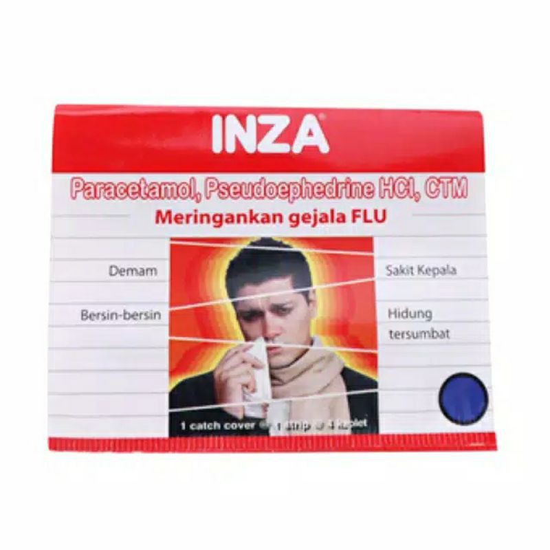 Jual INZA obat Flu 1 Strip @ 4 tablet | Shopee Indonesia