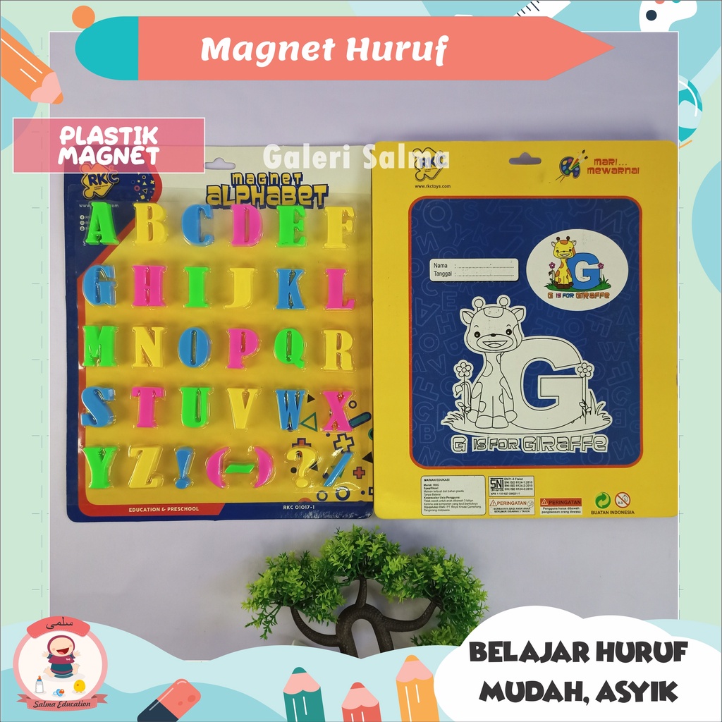 Jual MAGNET HURUF MAINAN ANAK LENGKAP ABJAD ALFABET BELAJAR HURUF UNTUK ...