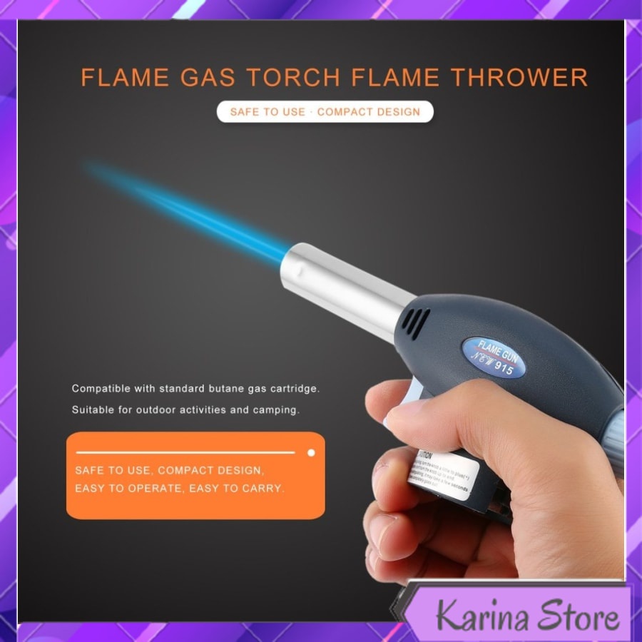 Jual FIRETRIC PORTABLE GAS TORCH BUTANE FLAME GUN NON INVERTER - 915 ...