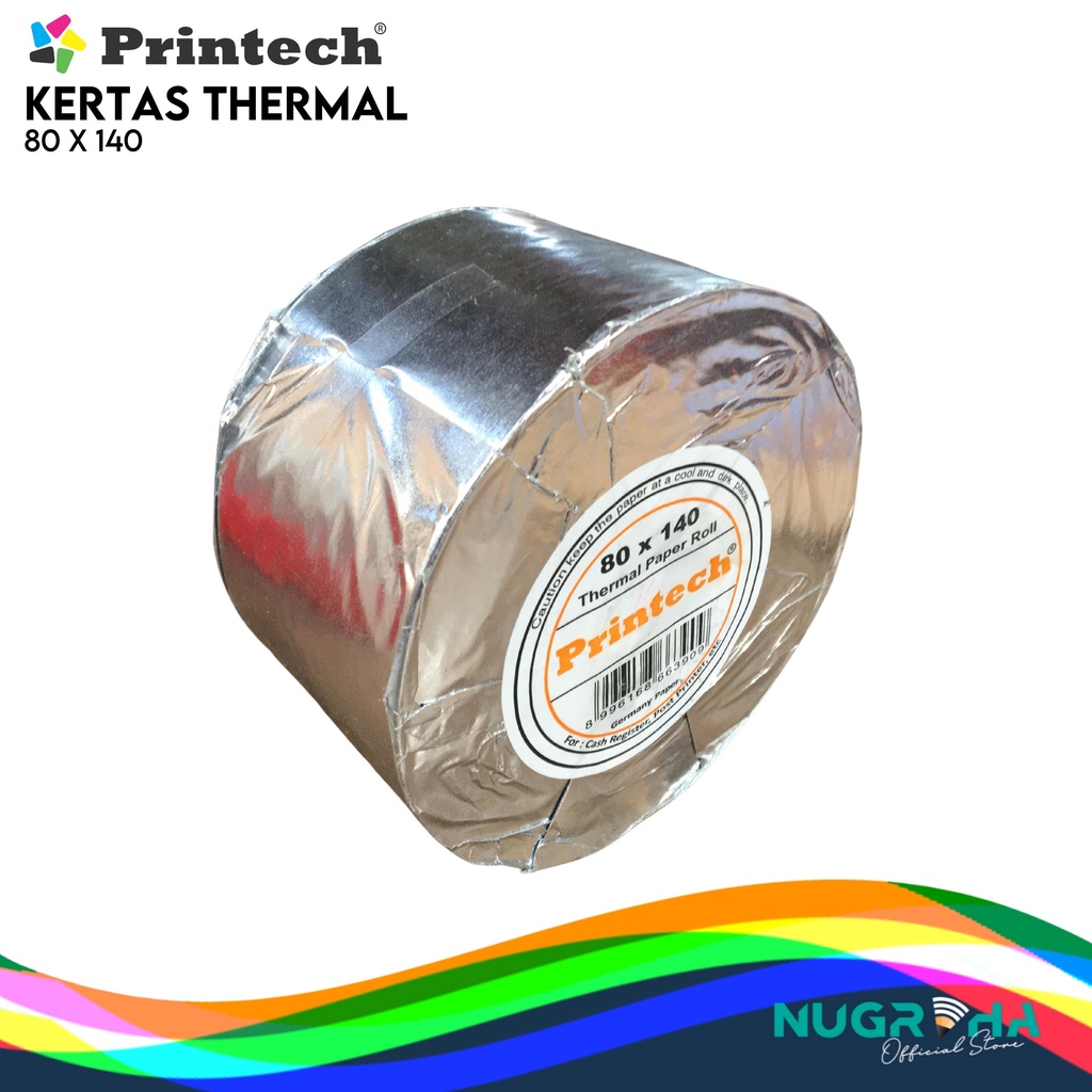 Jual KERTAS THERMAL 80 X 140 PRINTECH | Shopee Indonesia