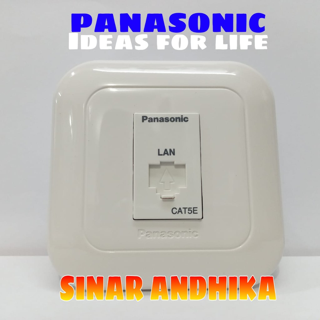 Jual MODUL / JACK DATA CAT 5E + FRAME PUTIH PANASONIC WEJ 78019+WEJ ...