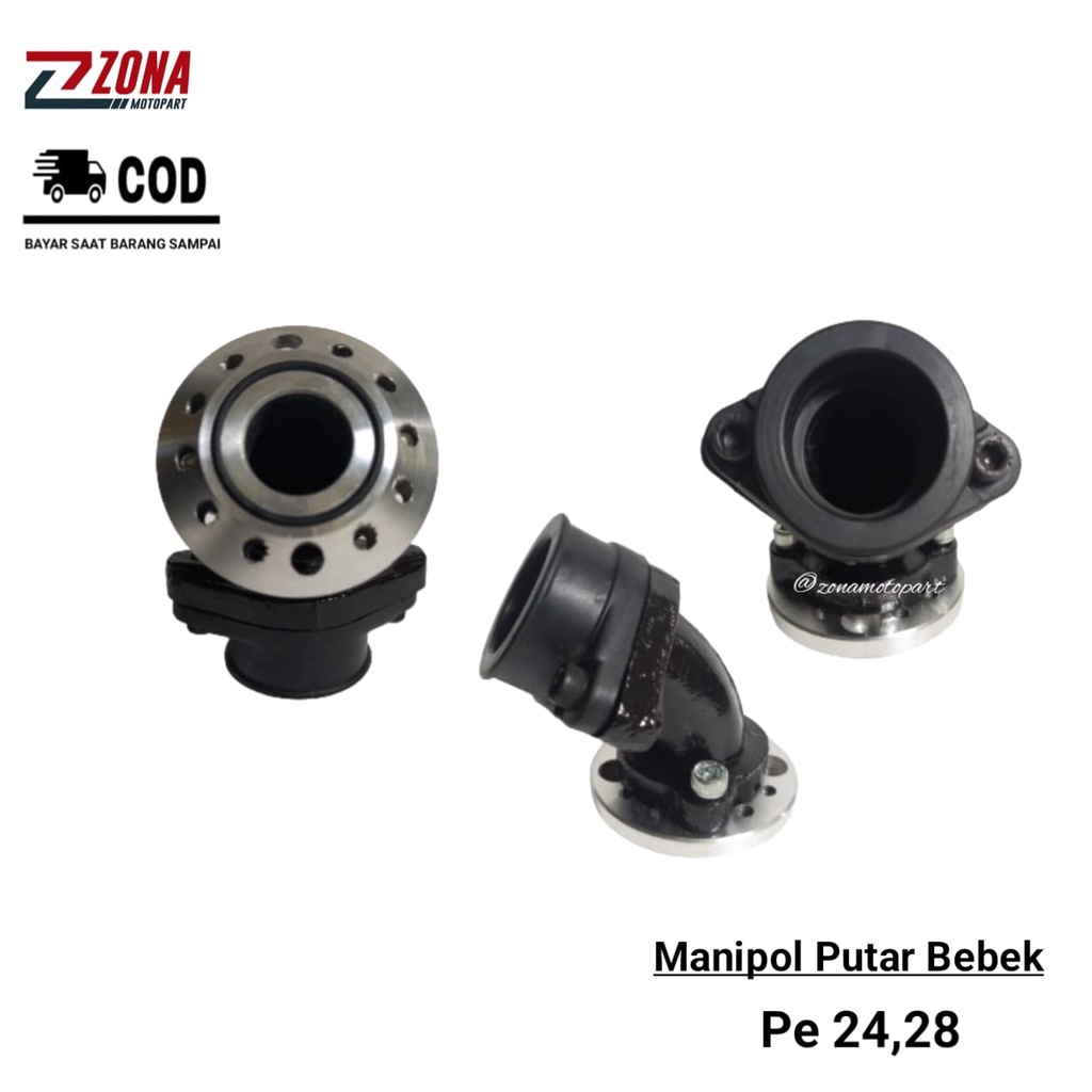 Jual Intake Manifold Manipol Manipul Putar Karbu Pe 24 28 | Shopee ...