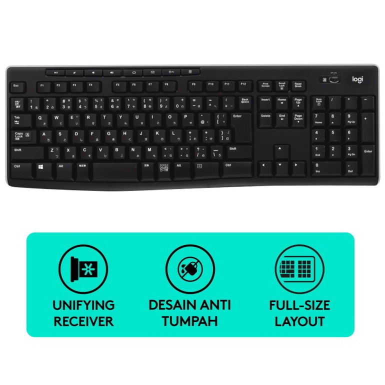 Jual Logitech K270 Keyboard Wireless Full Size | Shopee Indonesia