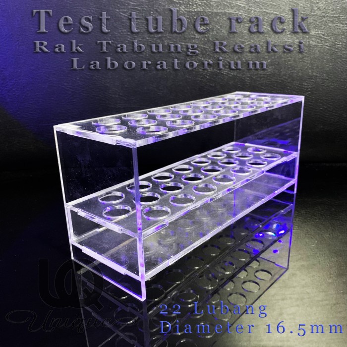Jual Acrylic Rak Tabung Reaksi Laboratorium - Akrilik Test Tube Rack ...