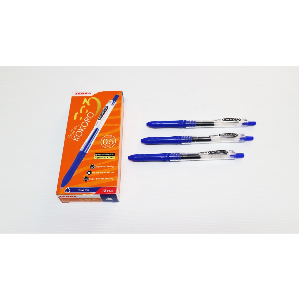 Jual Ballpoint Zebra Kokoro 0,5mm Warna Biru | Shopee Indonesia