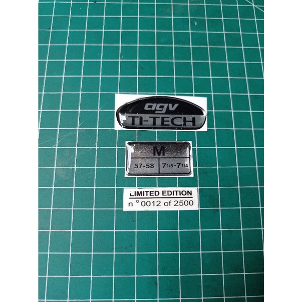 Jual Stiker Resin Timbul Helm Agv Titech | Shopee Indonesia