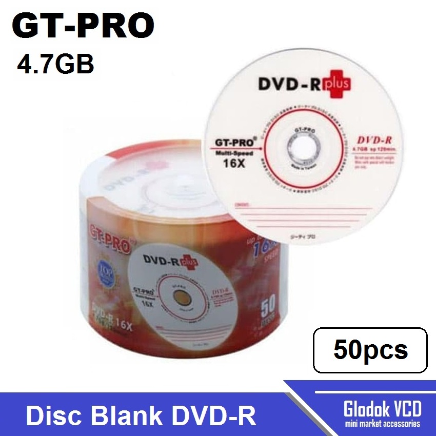 Jual GT-Pro DVD-R Plus 16x DVD Kosong Disc Blank isi 50pcs | Shopee Indonesia