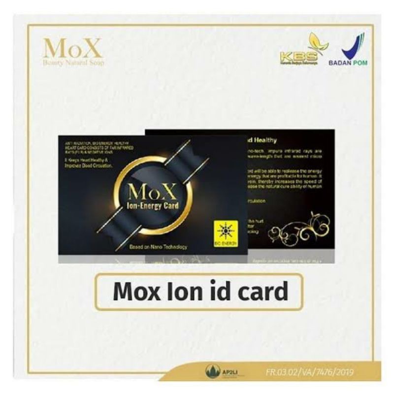 Jual MOX Ion -Energi Card-kartu terapi kesehatan | Shopee Indonesia