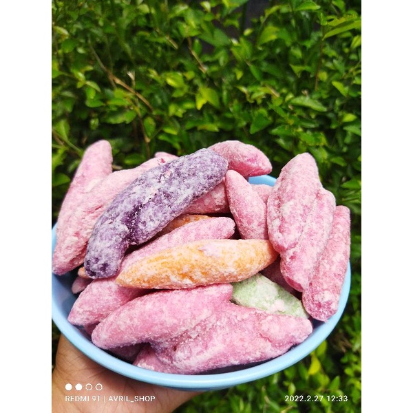 Jual getas manis/getas warna 200gr/getas lonjong/widaran warna | Shopee ...