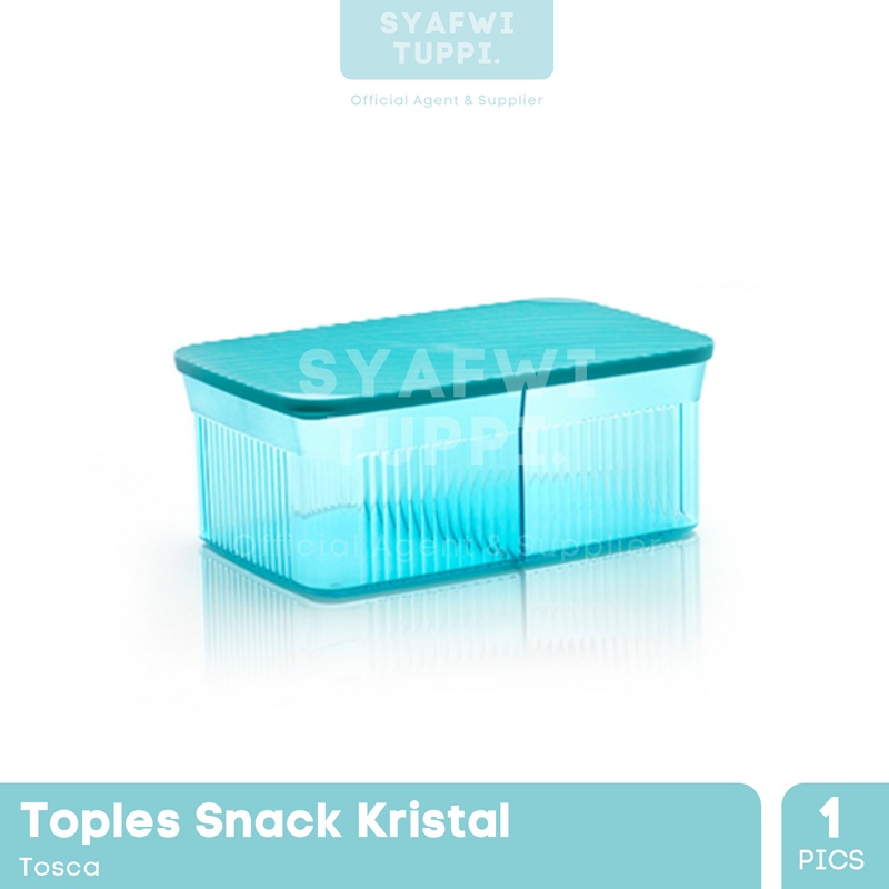 Jual Toples Snack Kristal 2 Sekat/ Tempat Box Cemilan Kue Keripik ...