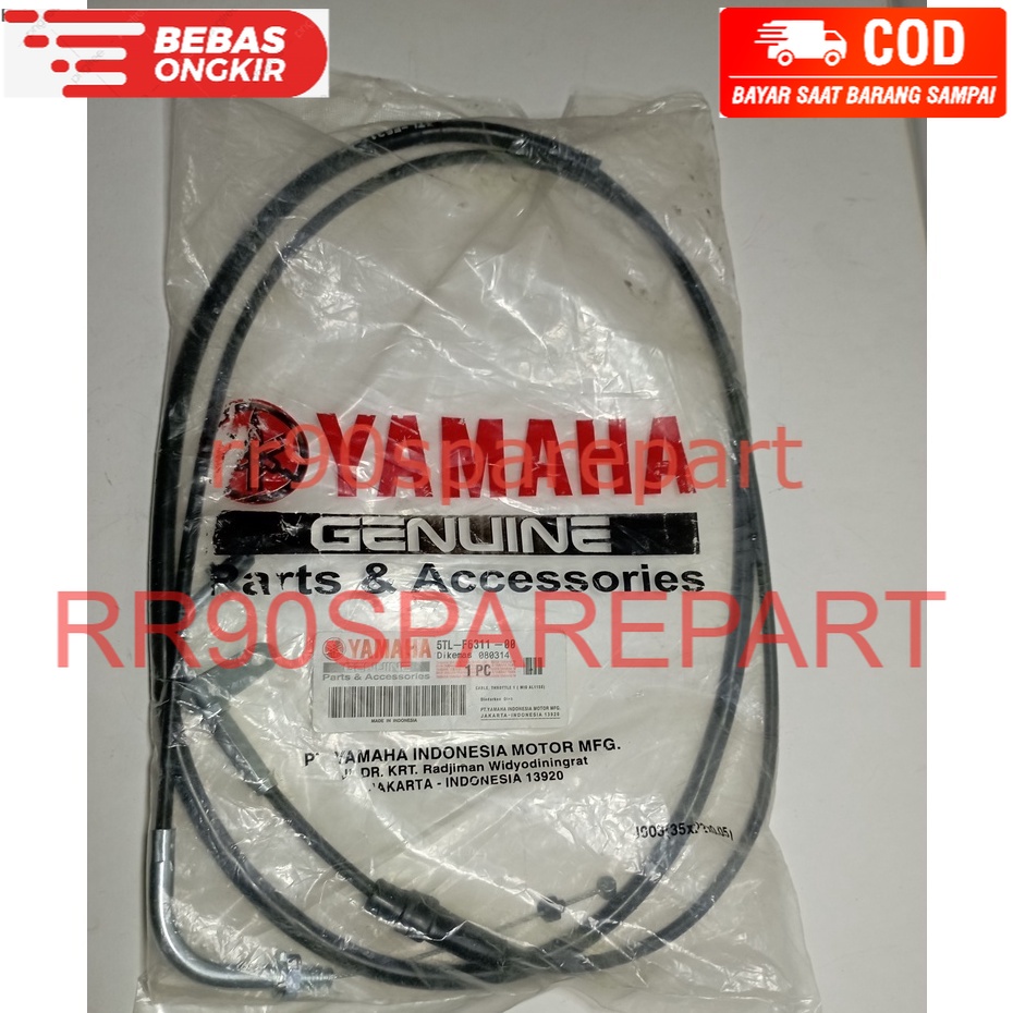 Jual Kabel Gas Yamaha Mio Lama Sporty Smile Soul Fino Karbu 5tl ...