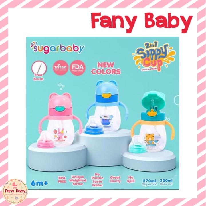 Jual SUGAR BABY 2 IN 1 SIPPY CUP [ 6M+270ML ] | Shopee Indonesia
