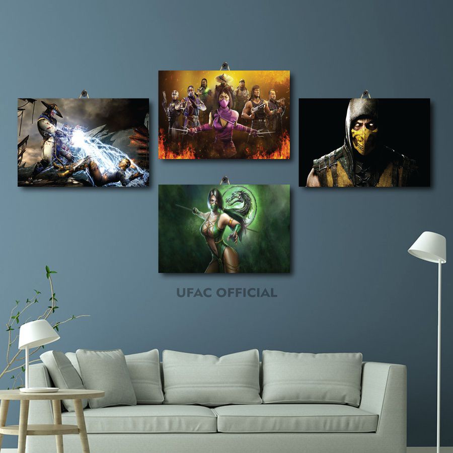 Jual 61-74 POSTER KAYU GAME PEMAIN PEMERAN MORTAL COMBAT 20X30 MMBMY ...