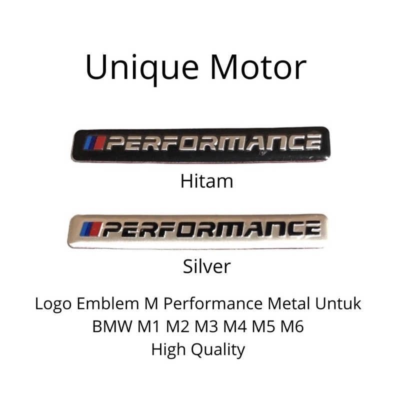 Jual Logo Emblem M Performance Metal For BMW M1 M2 M4 M5 M6 | Shopee ...