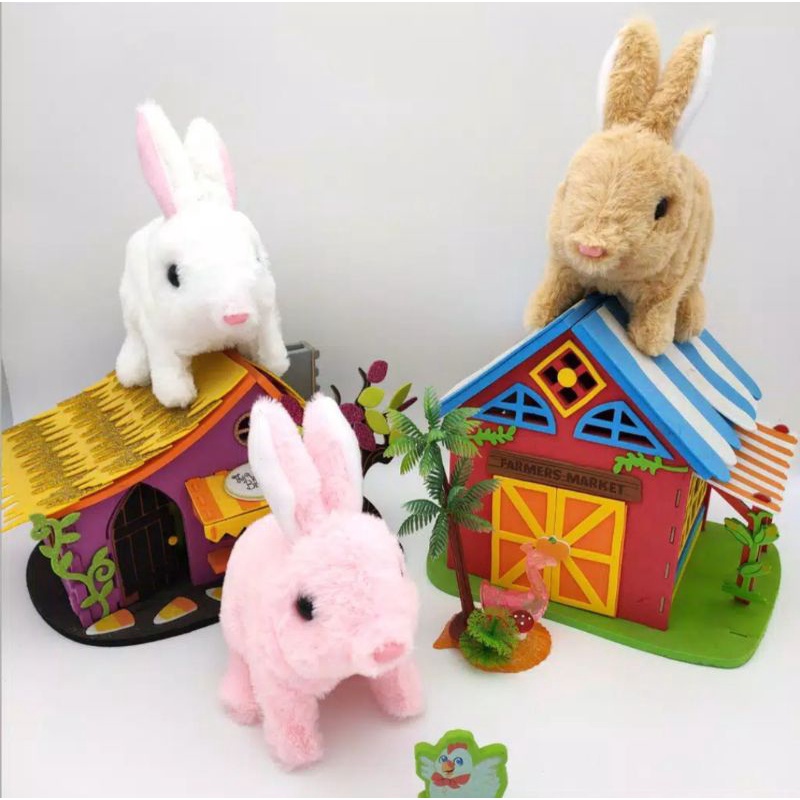 Jual MAINAN BONEKA KELINCI BERGERAK BISA KALAN DAN MELOMPAT MAINAN ...