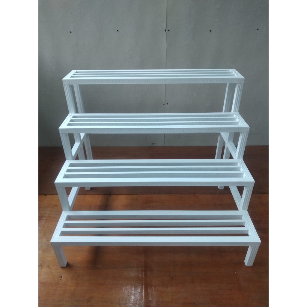 Jual 4 Tingkat 1 Meter/Rak Hollow Baja Ringan/Rak Pot Bunga/Rak Sepatu ...