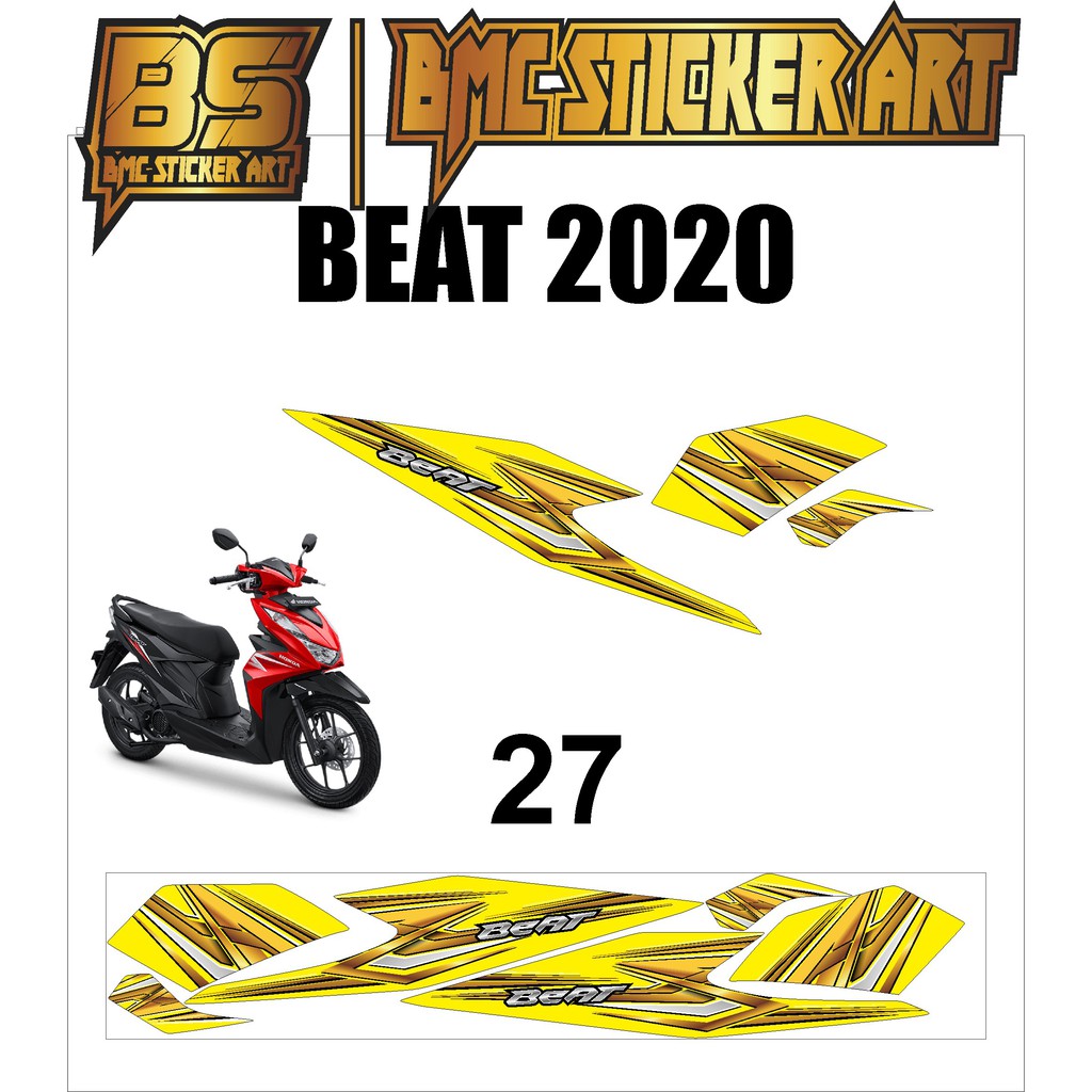 Jual Sticker Lis Striping Honda Beat Fi New 2020 (27) - Sticker Variasi ...