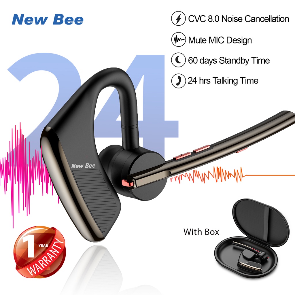 Jual New Bee M50 Headset Bluetooth baru Kebisingan Membatalkan Headset ...
