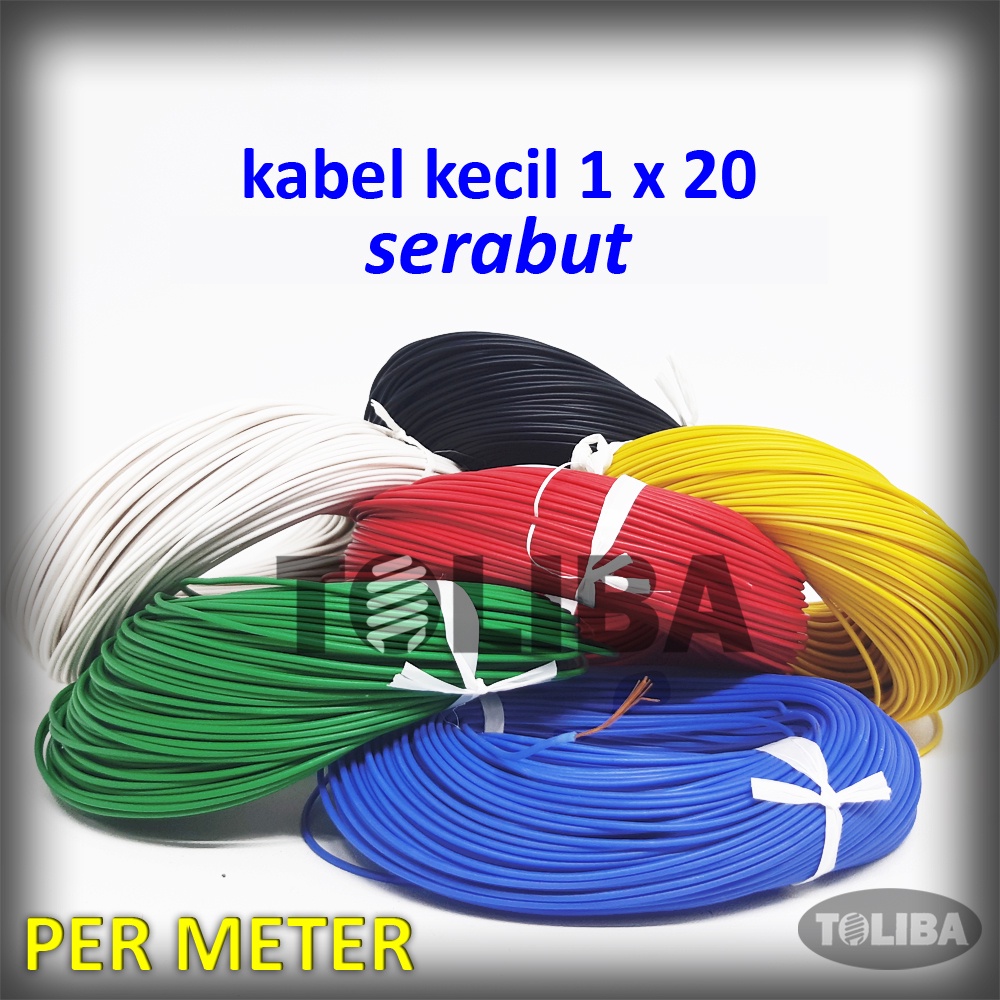 Jual kabel kecil kabel serabut 1x20 kabel elektronik kabel tunggal ...