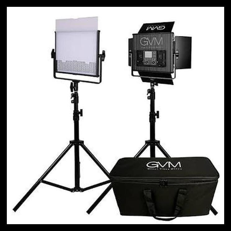 Jual {BISA COD} Studio Foto Paket LED Video Light GVM 520LS B2L Bi ...