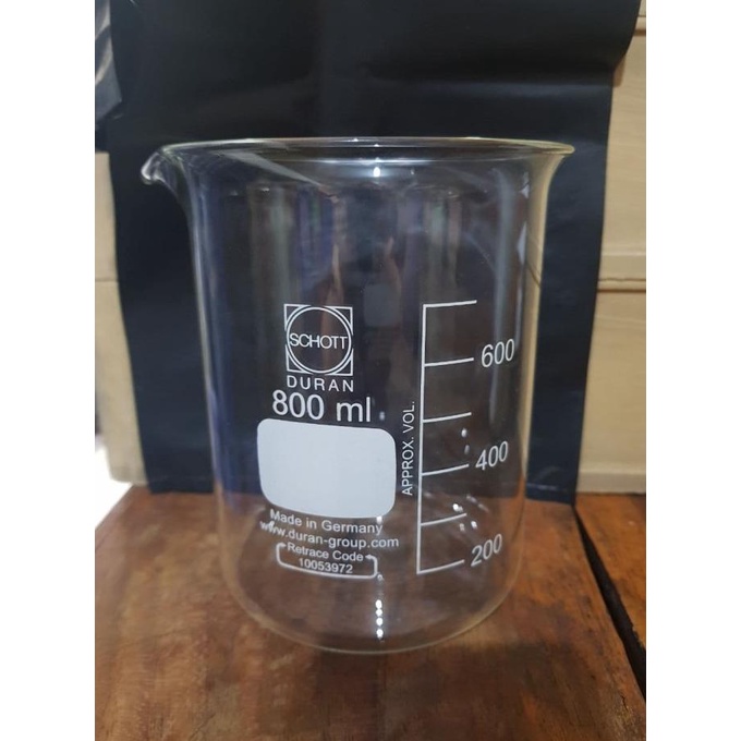Jual Beaker Glass Gelas Piala Laboratorium 800Ml Iwaki Pyrex | Shopee ...