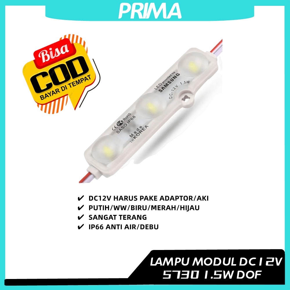 Jual Samsung Lampu Modul Led 5730 Smd 12v Dc 3 Mata 12 V Volt Module