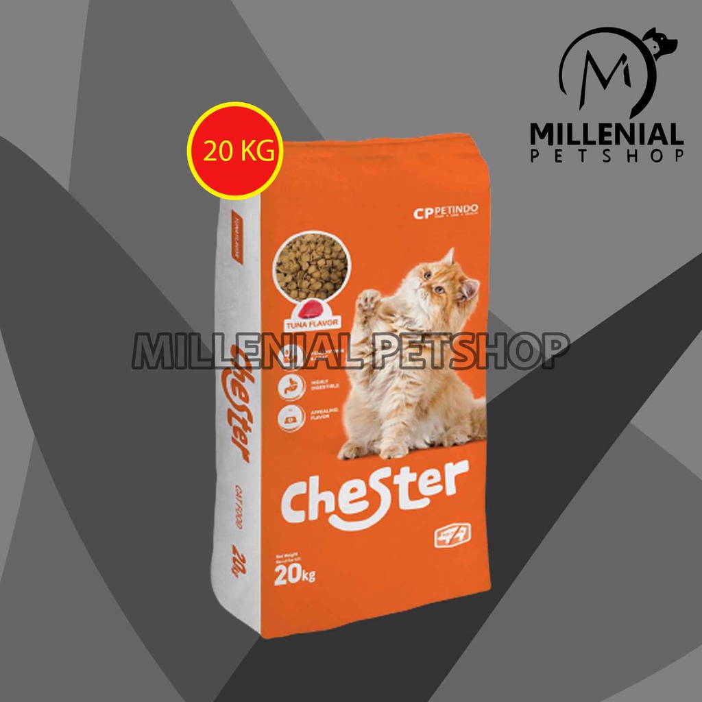Jual Chester Cat Food Adult Makanan Kucing Dewasa Tuna 20 Kg | Shopee ...
