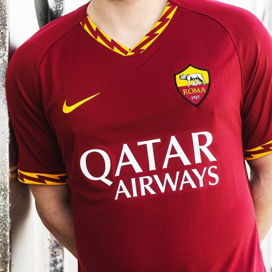 Jual AS Roma 2019/2020 Home Jersey | Shopee Indonesia