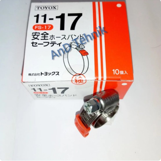 Jual Klem Selang TOYOX Type FS-17 (Semi Stainless Steel SUS 430) - 1pcs ...