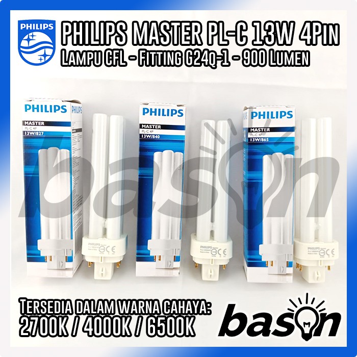 Jual PHILIPS MASTER PL-C 4 PIN 13W - Lampu CFL 4P | Shopee Indonesia