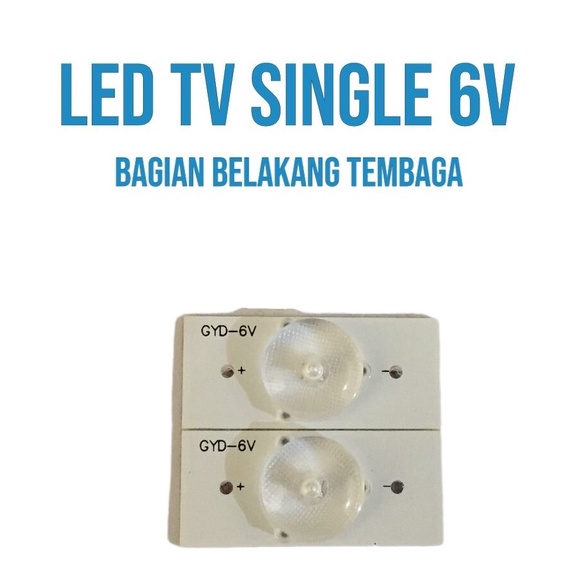 Jual Lampu Backlight LED TV Universal 6V 1pcs untuk modifikasi | Shopee ...